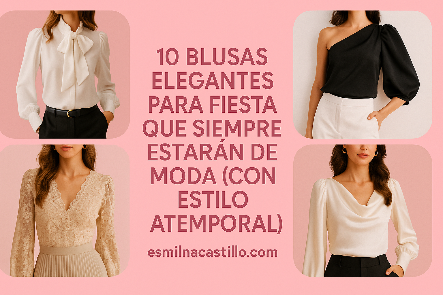 10 Blusas Elegantes para Fiesta que Siempre Estarán de Moda (Con Estilo ...