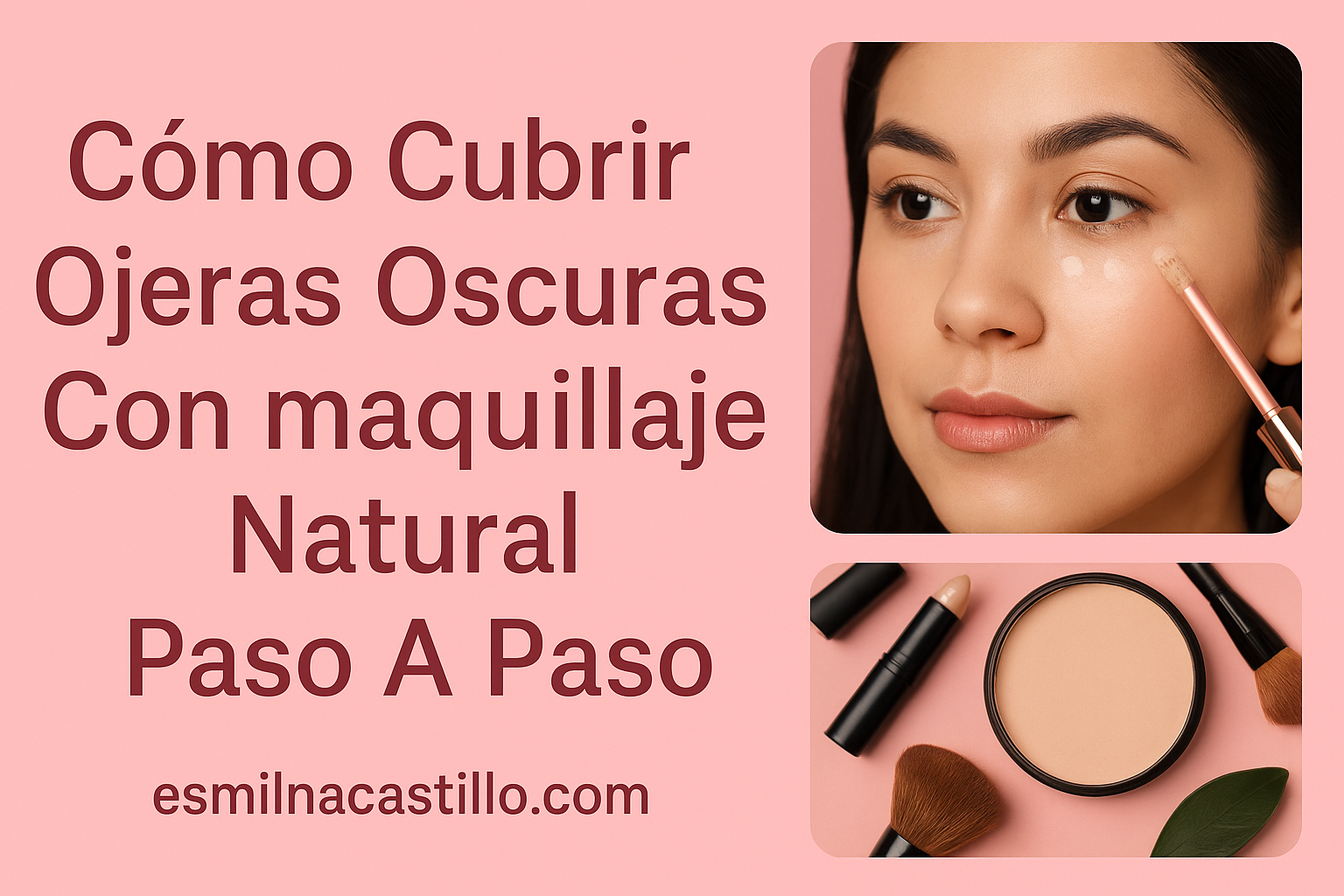 Cómo Cubrir Ojeras Oscuras Con maquillaje Natural Paso A Paso - Esmilna ...